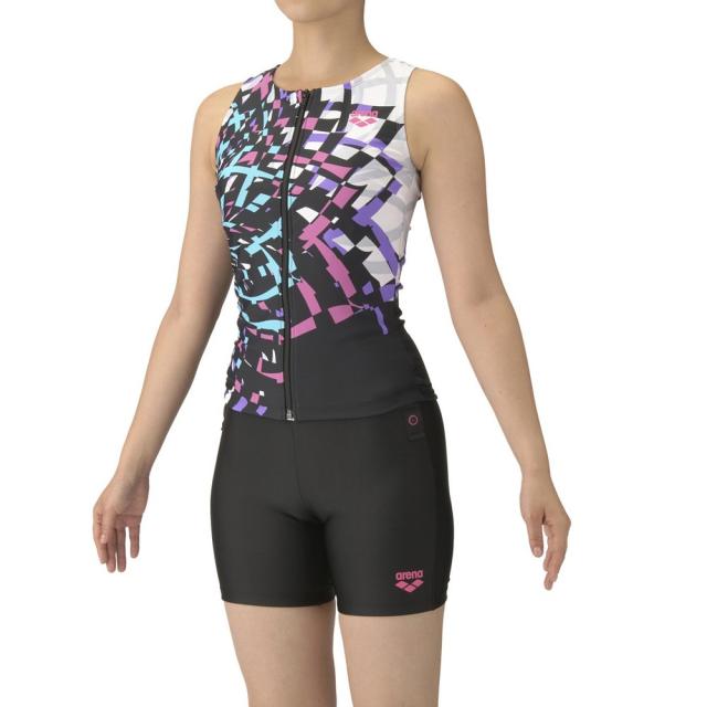 アリーナ(ARENA)フィットネス水着 レディース 水泳 &フィットネスセパレ−ツ カバ−バック AS5FWF58L PPBK…