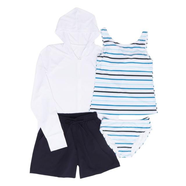ジャクリーヌベール(Jacouelinebert)セパレーツ水着 4点セット 923026WHT-A(Lady’s)