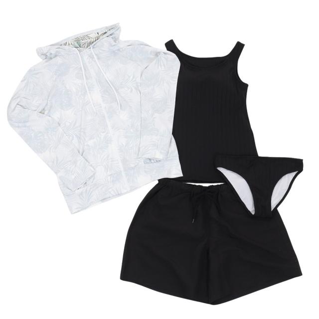 シュリーヌ(Shreanu)水着 4点セット ラッシュガード 水陸両用 UVカット 398040KAK(Lady’s)