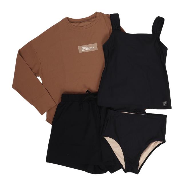 フィラ(FILA)プルオーバータンキニ 4点セット 325605 -BN(Lady’s)