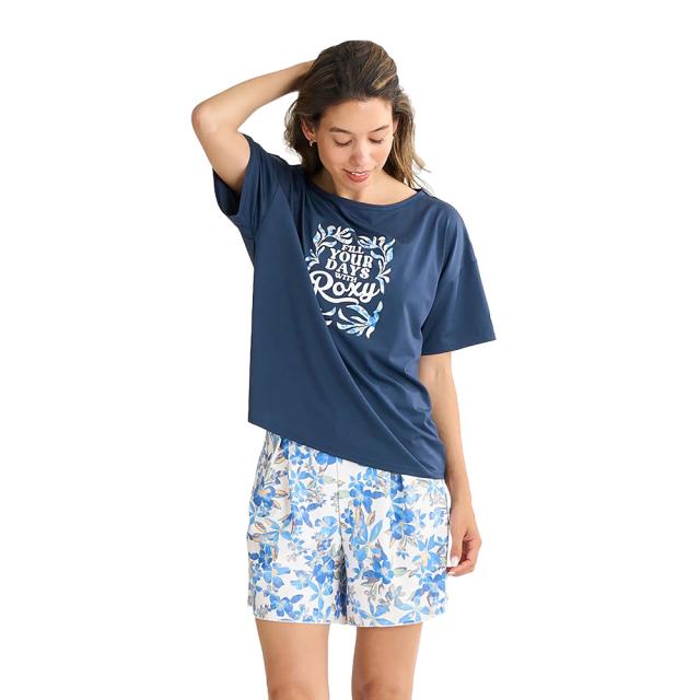 ロキシー(ROXY)水着 3点セット ラッシュTシャツ付き ARTSY FLORAL 25SPRSW251010BLU(Lad…