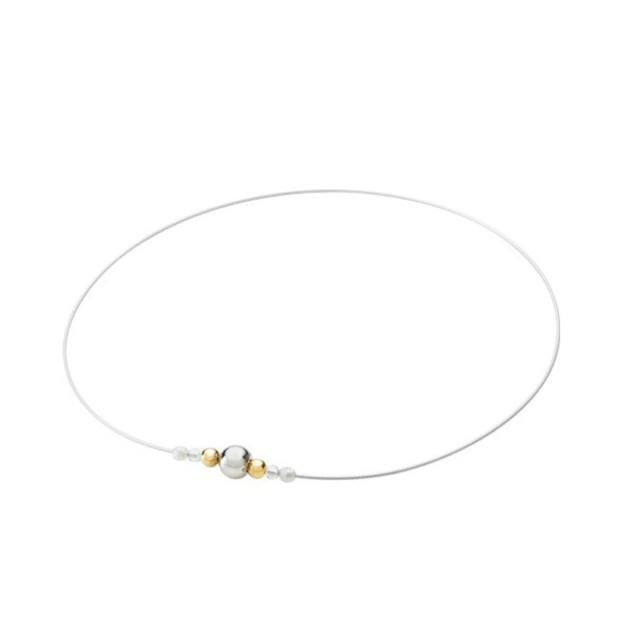 ファイテン(PHITEN)RAKUWAネックレスワイヤー ミラーボール SL GD 50cm 0224TG929053(Men…