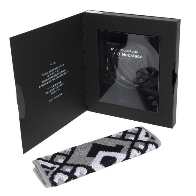 コラントッテ(Colantotte)チタンネックレス アウラプレミアムボックス マットブラック オリジナルハンカチ付き DAA…