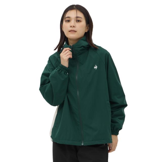 ルコックスポルティフ(lecoqsportif)裏起毛ウィンドブレーカージャケット LT5FWB30L GR00(Lady’s)