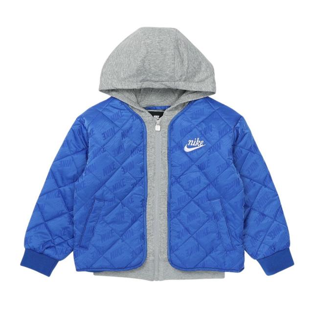 ナイキ(NIKE)キッズ フリース フーディー QUILT ジャケット 86N071-U89(Jr)