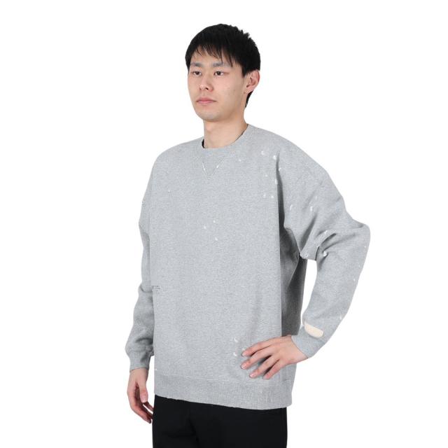 ニューバランス(new balance)1000 ダメージ加工 トレーナー スウェットクルーネック AMT35146AG(Me…