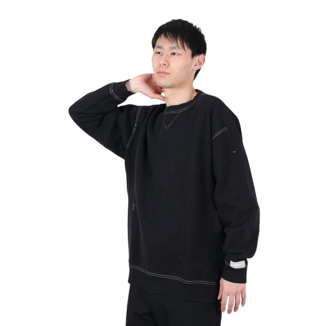 ニューバランス(new balance)トレーナー メンズ 1000 ダメージ加工 スウェットクルーネック AMT35146B…