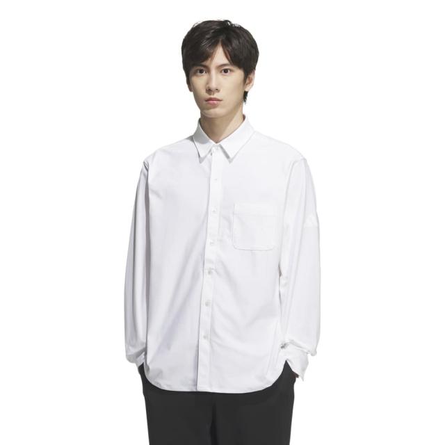 アディダス(adidas)プレミアム カジュアル 軽量 ニット 長袖シャツ GR536-JZ8748(Men’s)