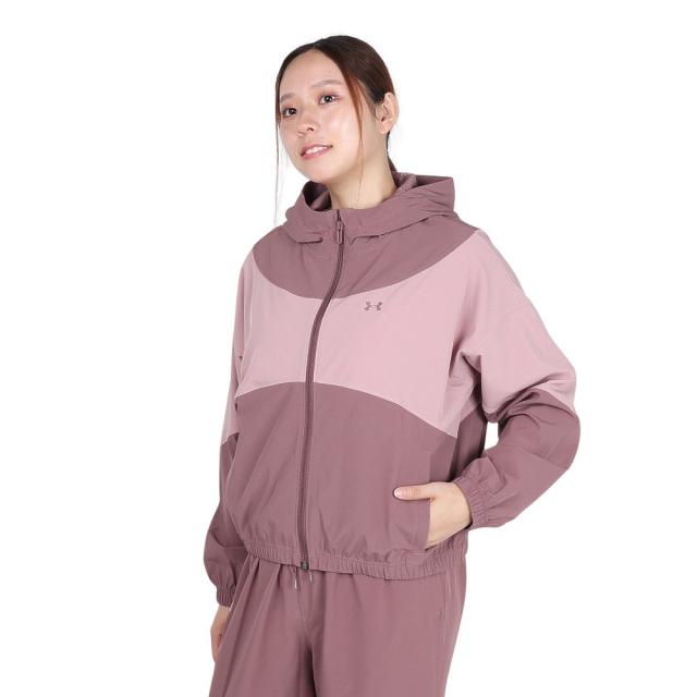 アンダーアーマー(UNDER ARMOUR)ライバル ウーブン ジャケット フーディー 6004849 651(Lady’s)