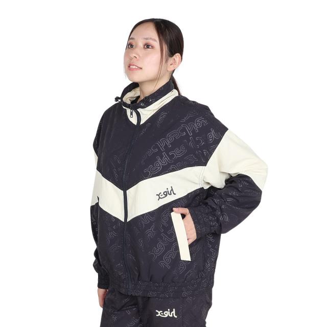 エックスガール(X-gir)EMBOSSED WIND UP ジャケット 158246021007-CHARCOAL(Lady…