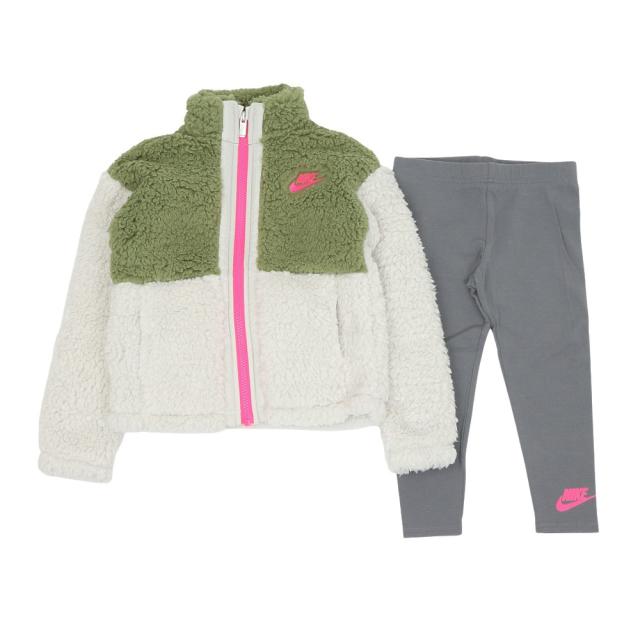 ナイキ(NIKE)シェルパフルジップ ジャケット レギンス 上下セット 36K290-M19(Jr)