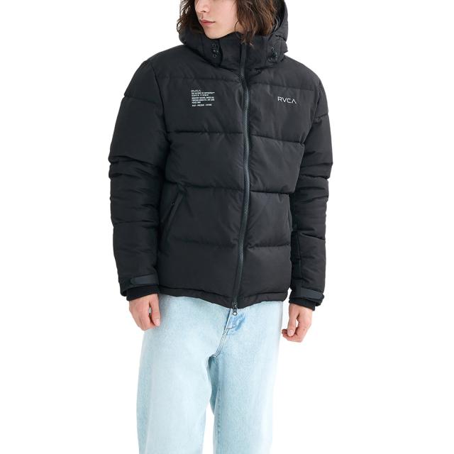 ルーカ(RVCA)バックプリント パファー ジャケット BF042760 BLK(Men’s、Lady’s)