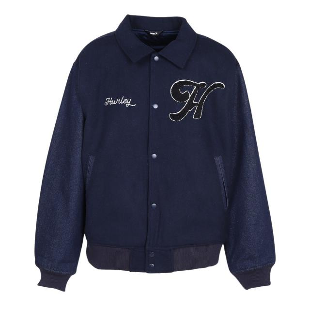 ハーレー(HURLEY)デニム ヴァーシティー ジャケット MCJK242016-NVY(Men’s)