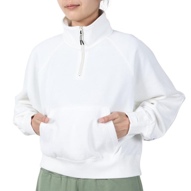 ニキータ(NIKITA)ハーフジップスウェット クロップド丈 NCFF242005-OWHT(Lady’s)