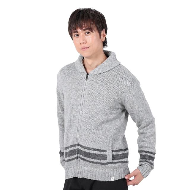 エルケクス(ELKEX)ニットジッパーカーディガン EKM3FA0007 MGRY(Men’s)