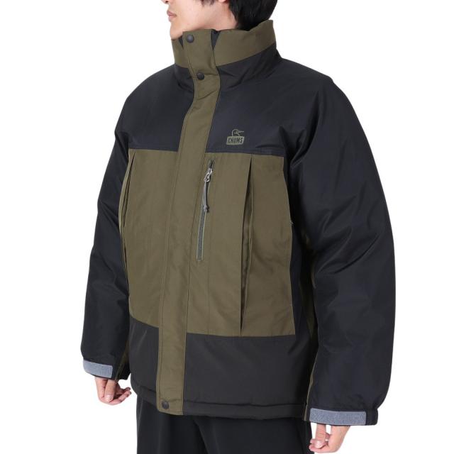 チャムス(CHUMS)アウター ゴアテックス ウィンドストッパー ダウンジャケット CH04-1352-K062 カーキ 防風…