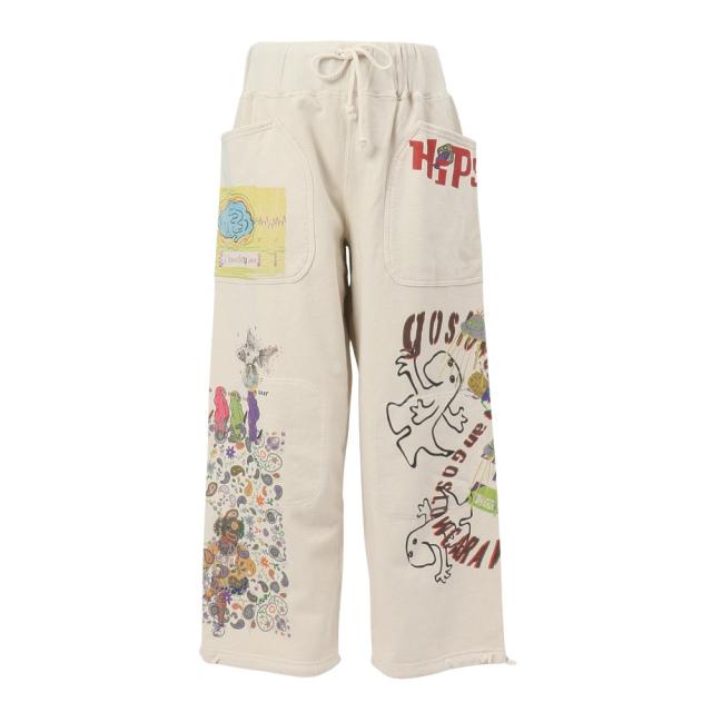 ゴースローキャラバン(GOSLOWCARAVAN)空紡糸裏毛 落描きMIX TRA スウェットパンツ 352613 IVY(M…