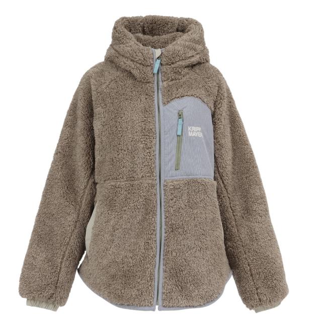 クリフメイヤー(KRIFF MAYER)シャギーボアフードジャケット W2514407:15:GRAY(Lady’s)