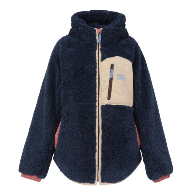 クリフメイヤー(KRIFF MAYER)シャギーボアフードジャケット W2514407:79:NAVY(Lady’s)