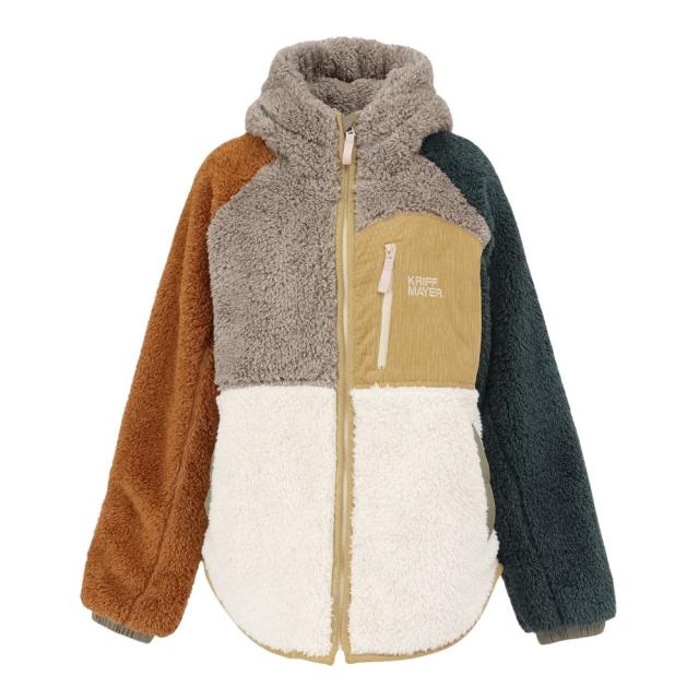 クリフメイヤー(KRIFF MAYER)シャギーボアフードジャケット W2514407:90:MULTI-COL(Lady’s)