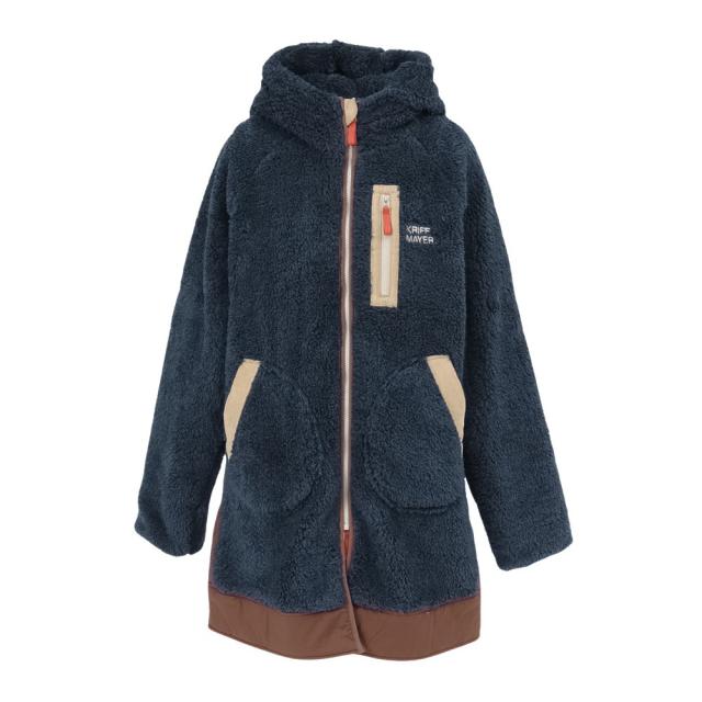 クリフメイヤー(KRIFF MAYER)シャギーボアロングフードジャケット W2514409:79:NAVY(Lady’s)