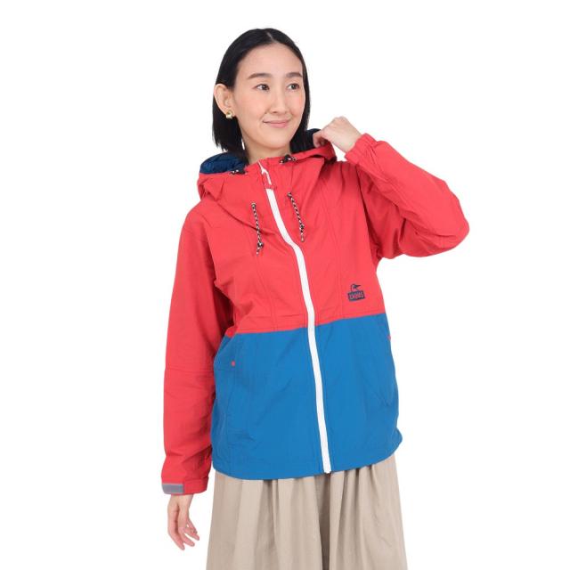 チャムス(CHUMS)アウター キャンプフィールドフーディ ナイロンジャケット CH14-1338-R122 ピンク×ブルー(…