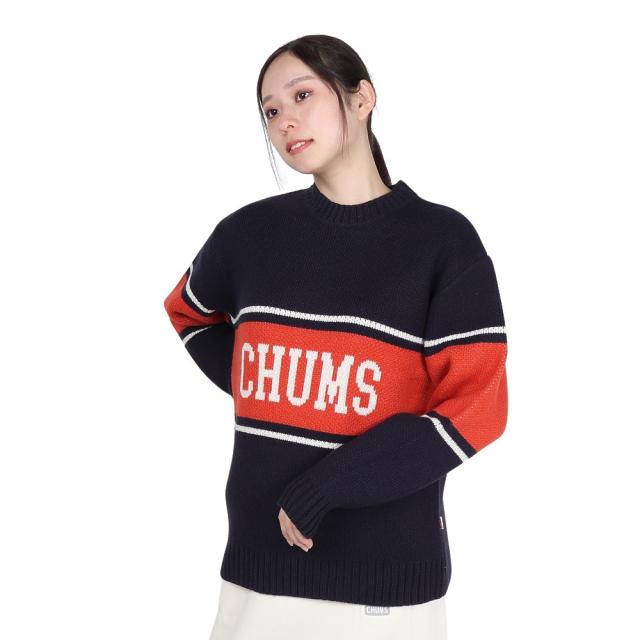 チャムス(CHUMS)セーター カレッジニット クルートップ CH12-1219-N001(Lady’s)