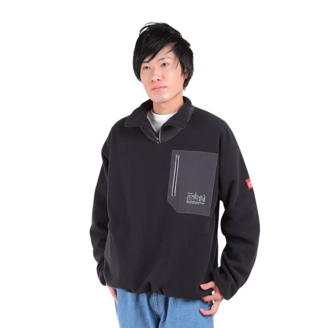 マンハッタンポーテージ(ManhattanPortage)スタンドハーフJPプルオーバー 23FW-MP-M545 BLK(M…