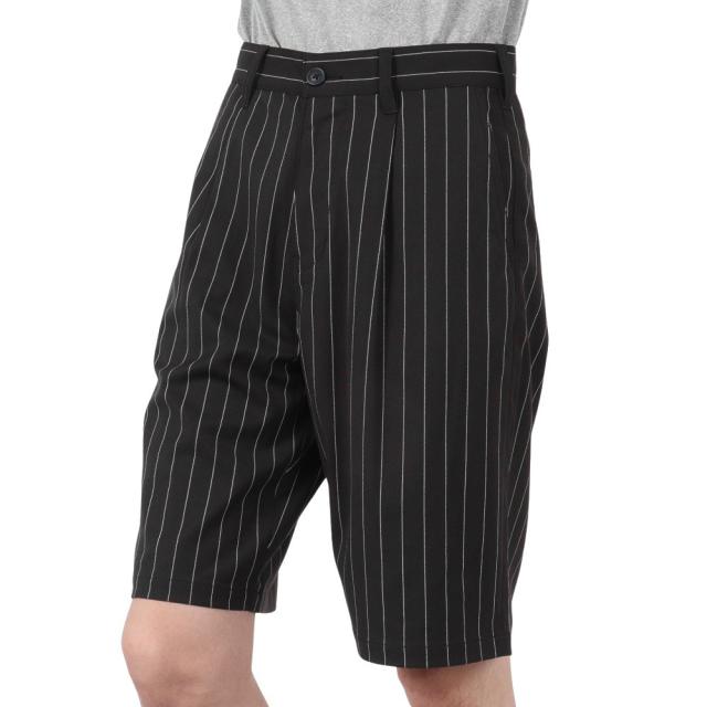 エクストララージ(XLARGE)ストライプ DRESS ショートパンツ 101252031009-BLACK(Men’s)
