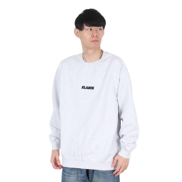 エクストララージ(XLARGE)スタンダード ロゴ クルーネック スウェットシャツ 101244012010-ASH(Men’…