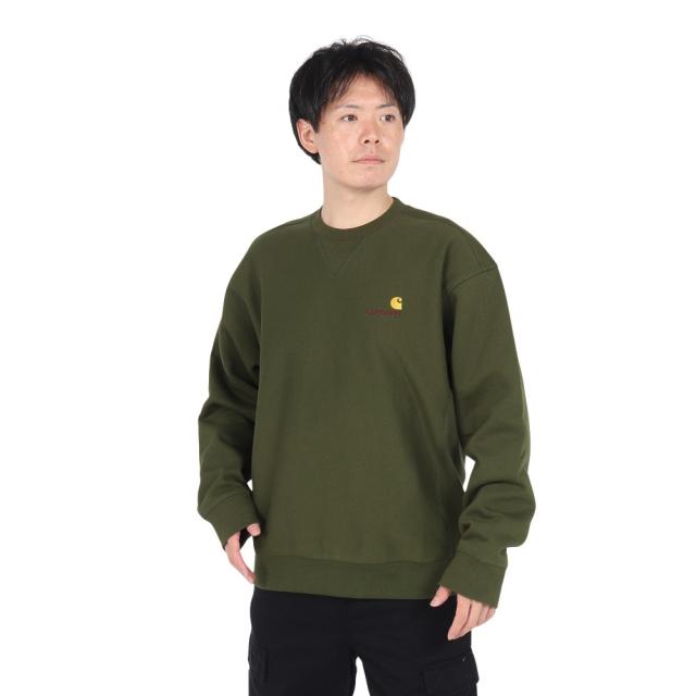 カーハート(CARHARTT)アメリカン スクリプト スウェットシャツ I0254752BRXX24FW(Men’s)