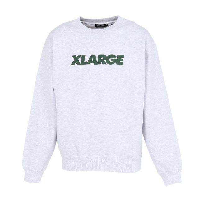 エクストララージ(XLARGE)スタンダード ロゴ クルーネック スウェットシャツ 101253012001-ASH(Men’…