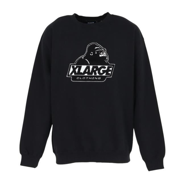エクストララージ(XLARGE)OLD OG クルーネック スウェットシャツ 101253012002-BLACK(Men’s)