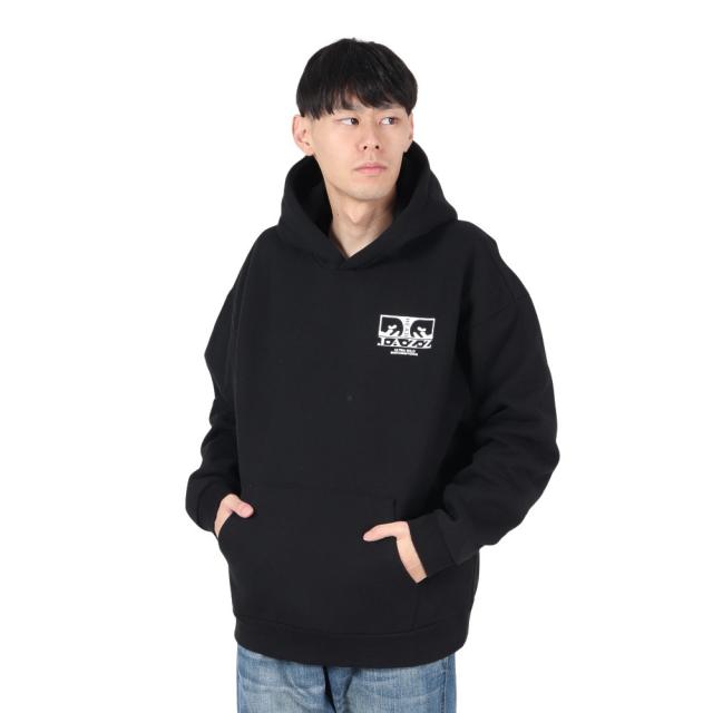 オベイ(OBEY)JAZZ HEAD EXTRA HEAVY フーディ 112470228BLK(Men’s)