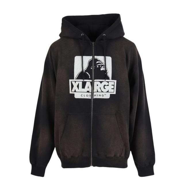 エクストララージ(XLARGE)DISCHARGE PRINTED OG ジップ フーデッド スウェットシャツ 1012530…