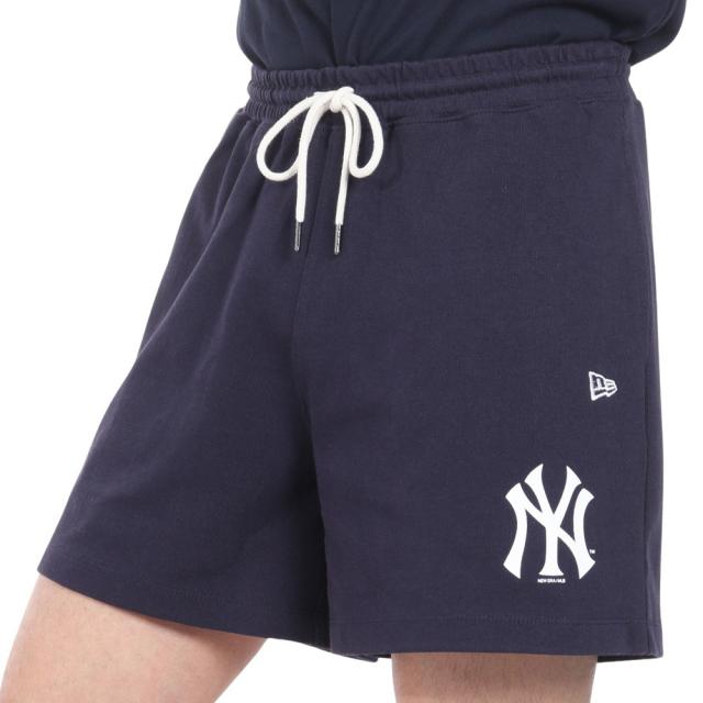 ニューエラ(NEW ERA)ヘビーウェイト コットン ショートパンツ MLB Apparel ニューヨーク・ヤンキース NVY…