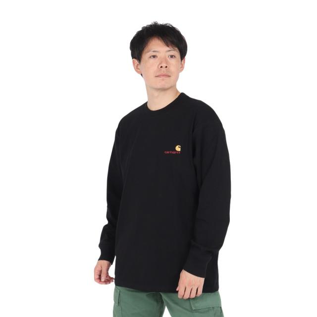 カーハート(CARHARTT)ロングスリーブ アメリカンスクリプト Tシャツ I02995589XX24FW(Men’s)