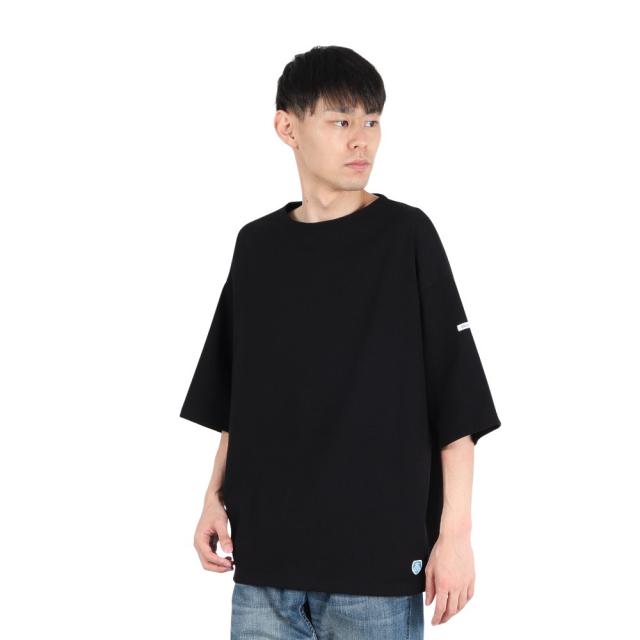 オーシバル(ORCIVAL)ワイド BODY ボートネック Tシャツ B273 BLACK(Men’s)