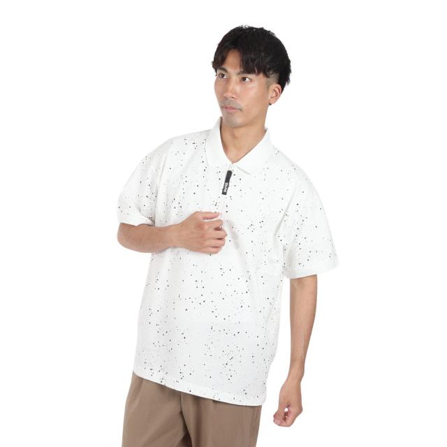 サイラス(SILAS)SPUTTERING ポロシャツ 110242014001-WHITE(Men’s)