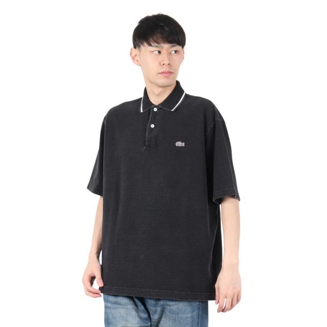 ラコステ(LACOSTE)配色リブニットインディゴポロシャツ PH004J-99050(Men’s)