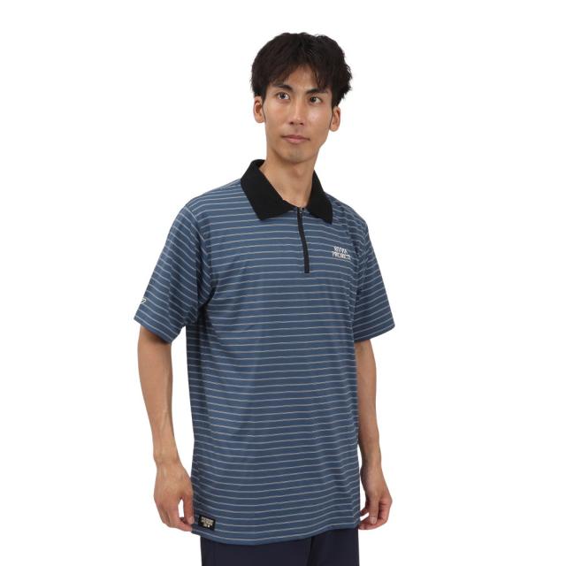 リヴィアプロジェクツ(Rivvia Projects)PROJECTS ストライプ ポロシャツ RKN-25212-BLU(M…