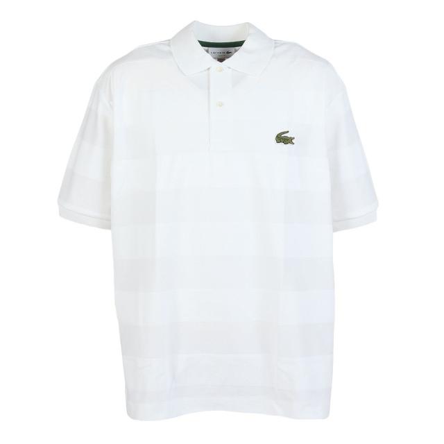 ラコステ(LACOSTE)パイル地切り替え同色ボーダーポロシャツ PH022J-99001(Men’s)