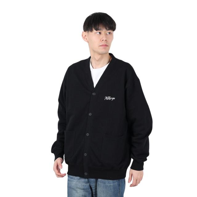エクストララージ(XLARGE)EMBROIDERY スウェット カーディガン 101251013002-BLACK(Men’…