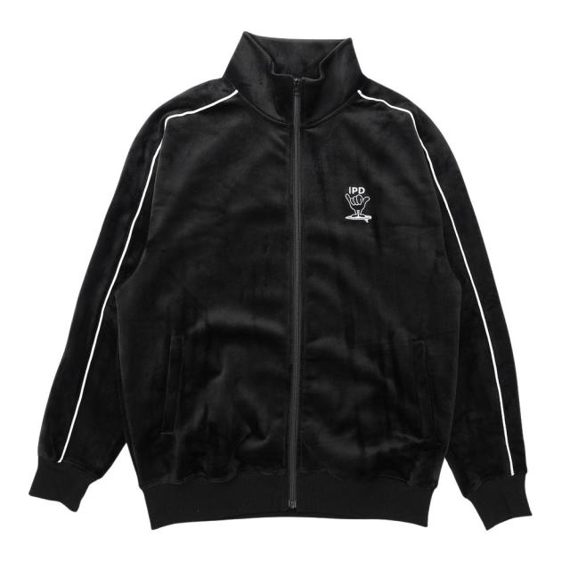 IPD(IPD)SHAKA ジップアップ ベロア トラックジャケット IPDFZSH-1016-BLK(Men’s)