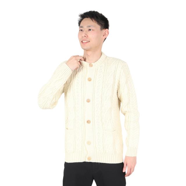 ケリーウーレンミルズ(KERRY WOOLLEN MILLS)アラン ケーブル クルー セーター KW-0005 Pure A…