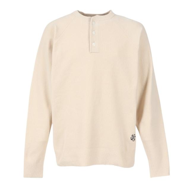 ヘルスニット(Healthknit)ニットヘンリーネック 長袖 HR25F-M166 IVR(Men’s)