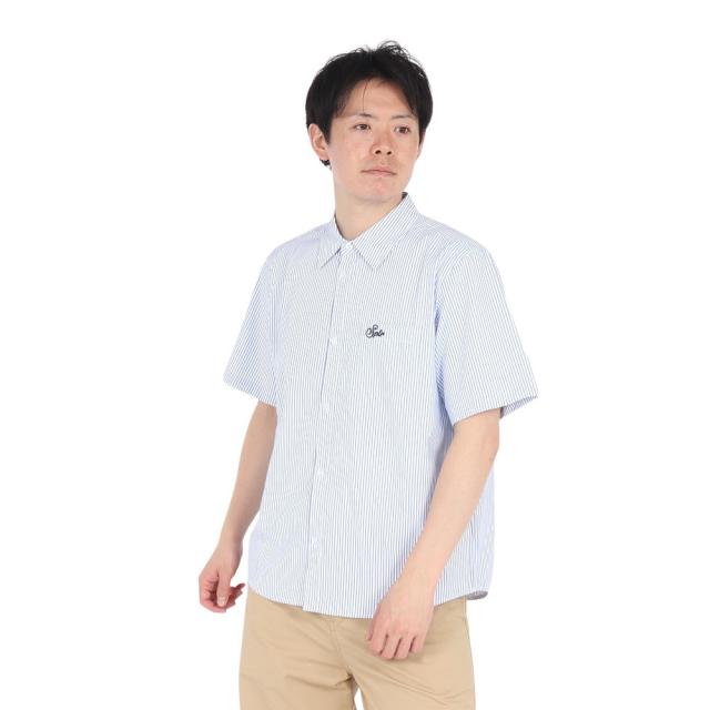SPLR(SPLR)ストライプ 半袖シャツ 2511-18115-00820(Men’s)