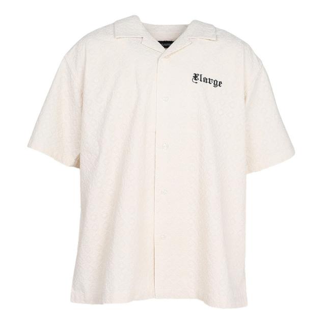 エクストララージ(XLARGE)EMBROIDERED 半袖 レースシャツ 101252014005-OFF WHITE(Me…