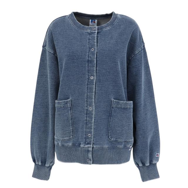 ラッセル(RUSSELL)インディゴ染め カーディガン RBL25F0002 LBLU(Lady’s)