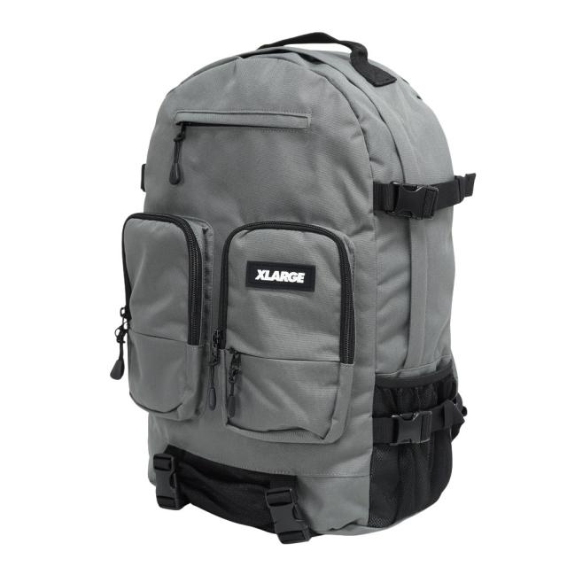 エクストララージ(XLARGE)UTILITY ダブルポケット バックパック 101253053003-GREY(Men’s)